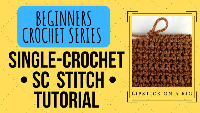 Single Crochet Stitch Tutorial – How to SC ST – Crochet With Julie