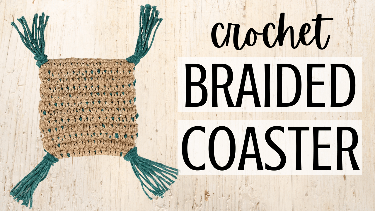 Crochet Braided Coaster Using Single Crochet Stitch – Crochet With Julie